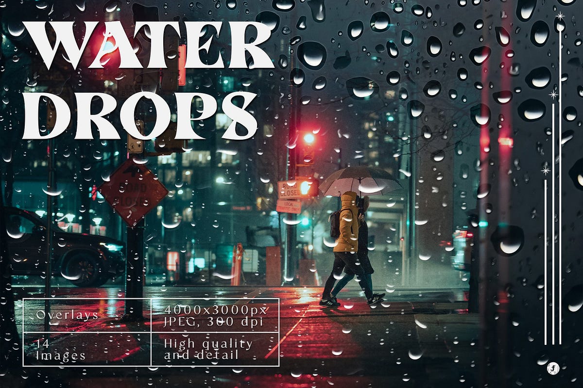 Water Drops Overlays - Quantumquilt - Medium