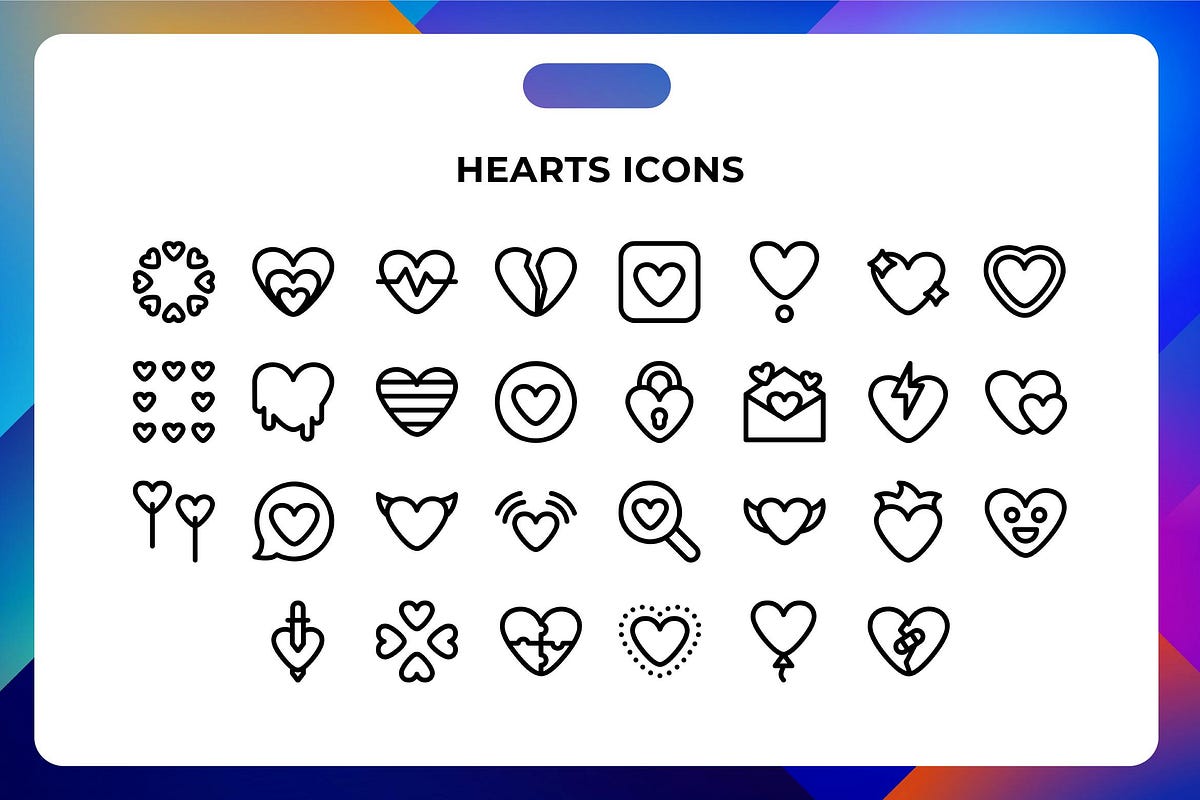Hearts Icons | by Aquaartificer | Jul, 2024 | Medium