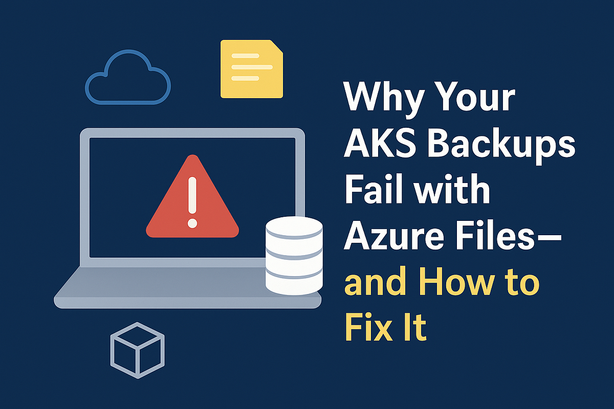 Why Your AKS Backups Fail with Azure Files — and How to Fix It | by ...