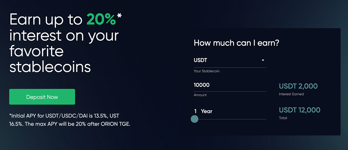 Intro to Orion Money. Orion Saver — Cross-chain stablecoins… | by jp12 ...