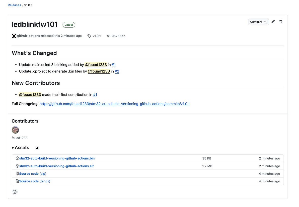 Automatically Build and Version STM32 Projects Using GitHub Actions | by Fouad Aladhami | Medium
