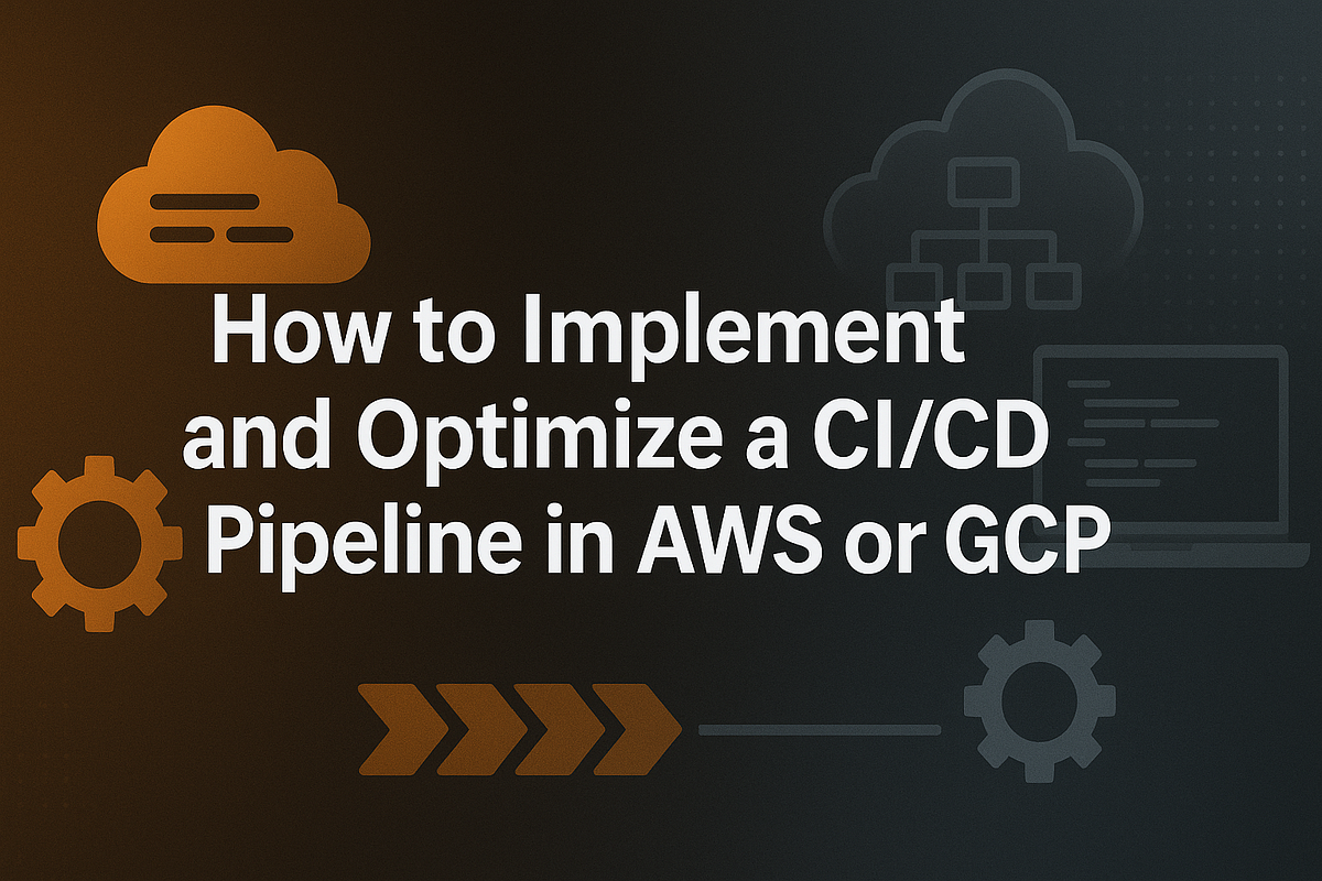 How to Implement and Optimize a CI/CD Pipeline in AWS or GCP | by codingsprints | codingsprints ...