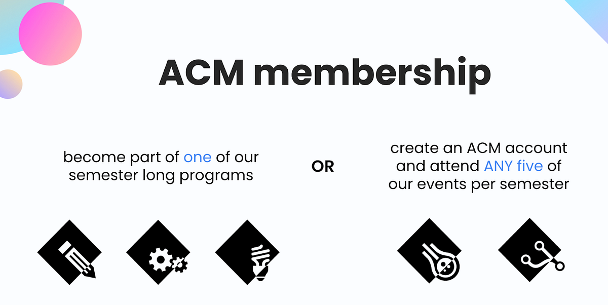 Becoming an ACM Member. Have you wondered how to become an ACM… | by ...