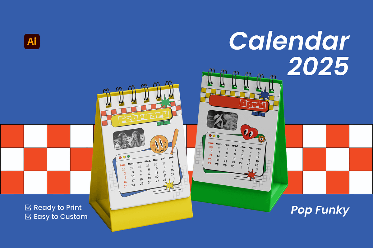 Pop Funky Calendar 2025 - Vgwq - Medium