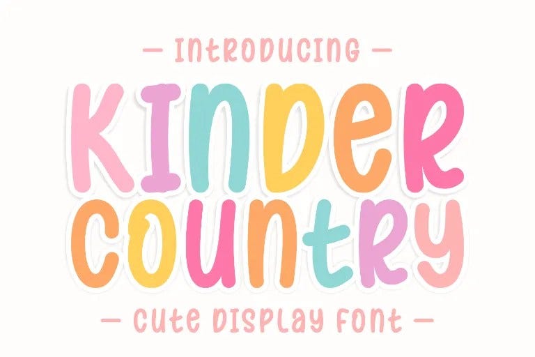 Kinder Country Font | by Kaitooon | Sep, 2024 | Medium