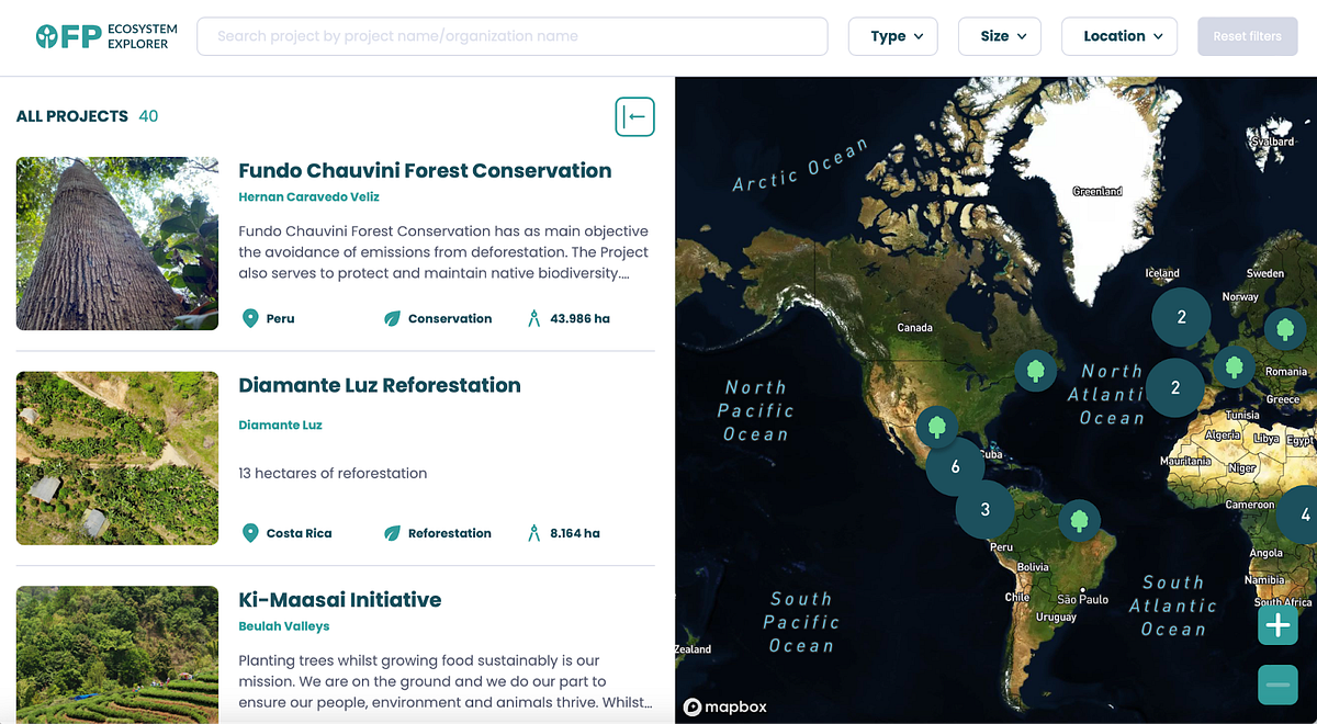 This is the Interface to Scale Climate Finance: OFP Ecosystem Explorer | by Open Forest Protocol ...