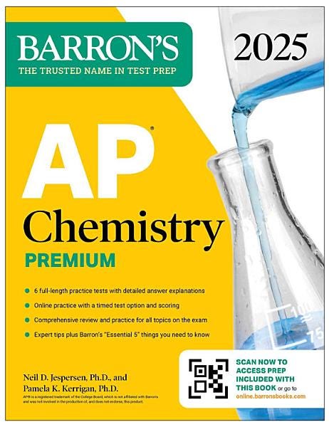 (PDF/ePub) AP Chemistry Premium, 2025: Prep Book with 6 Practice Tests ...
