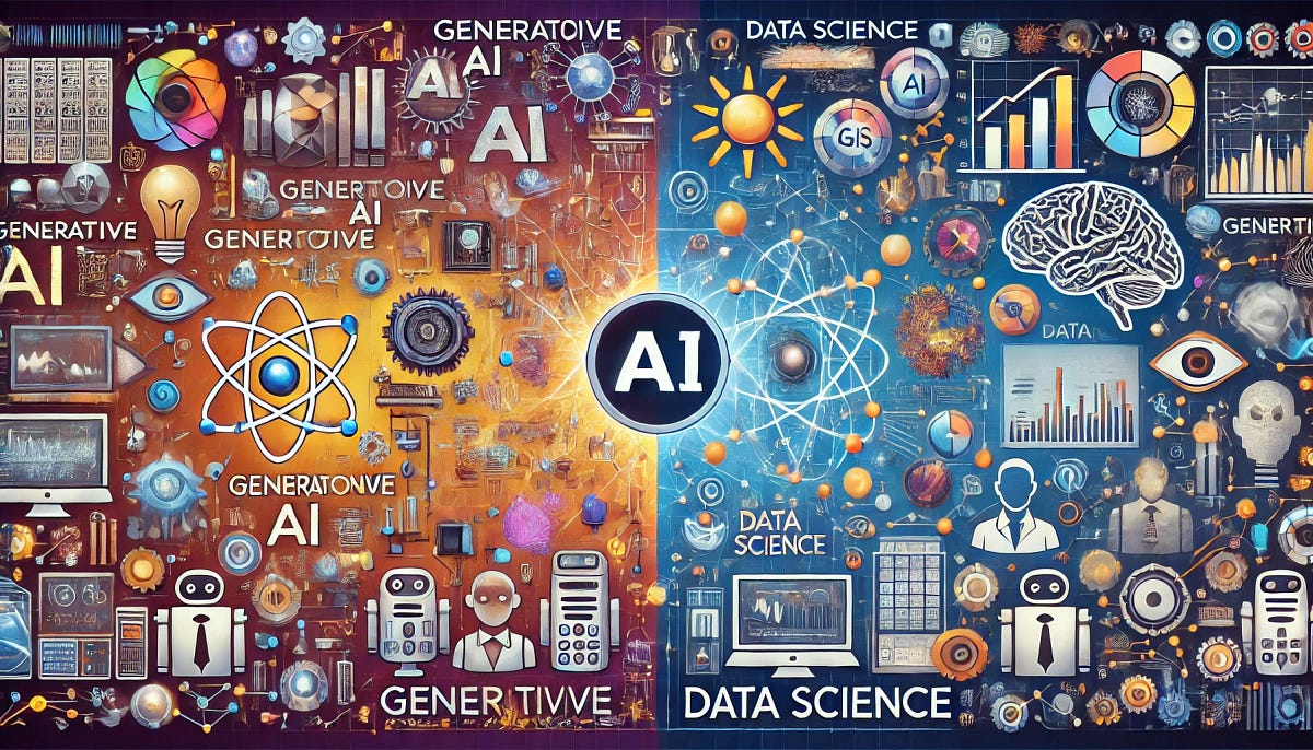 Generative AI🤖 vs. Data Science🔬 and Data Analysis📈: Key Differences ...