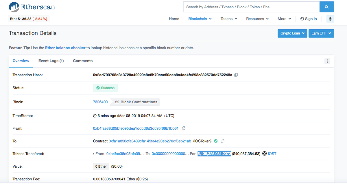 Second Round of Token Burn Successfully Completed | Over 5 Billon IOST ...