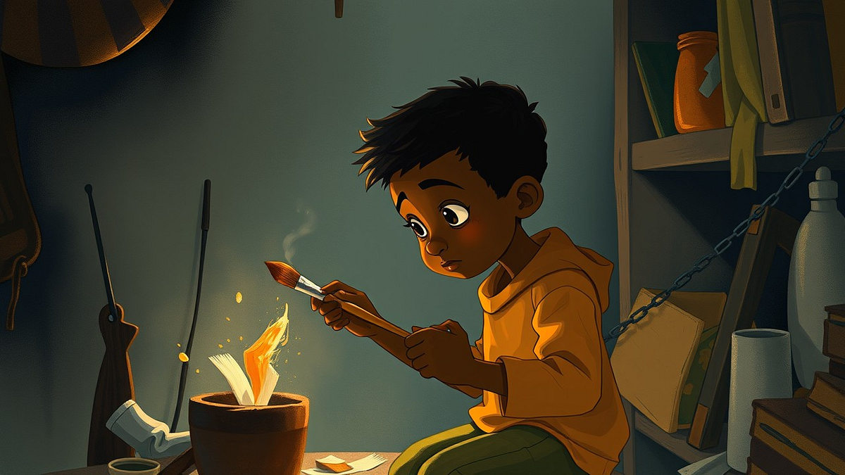 The Magic Paintbrush. “Swish, swish, swish!” went the… | by Mysson ...