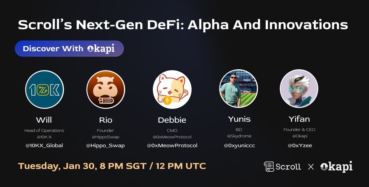 10K Dex AMA Review: Scroll’s Next-Gen DeFi: Alpha And Innovations | by ...