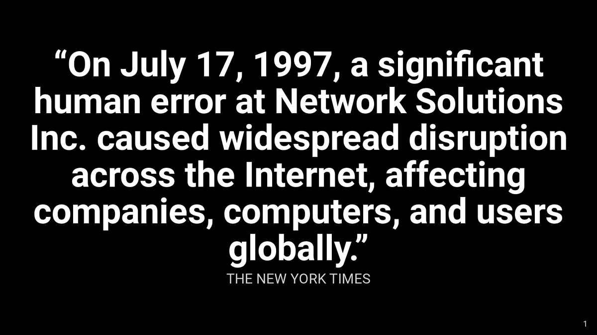 A Tale of Digital Disruption. Imagine waking up one morning to find ...