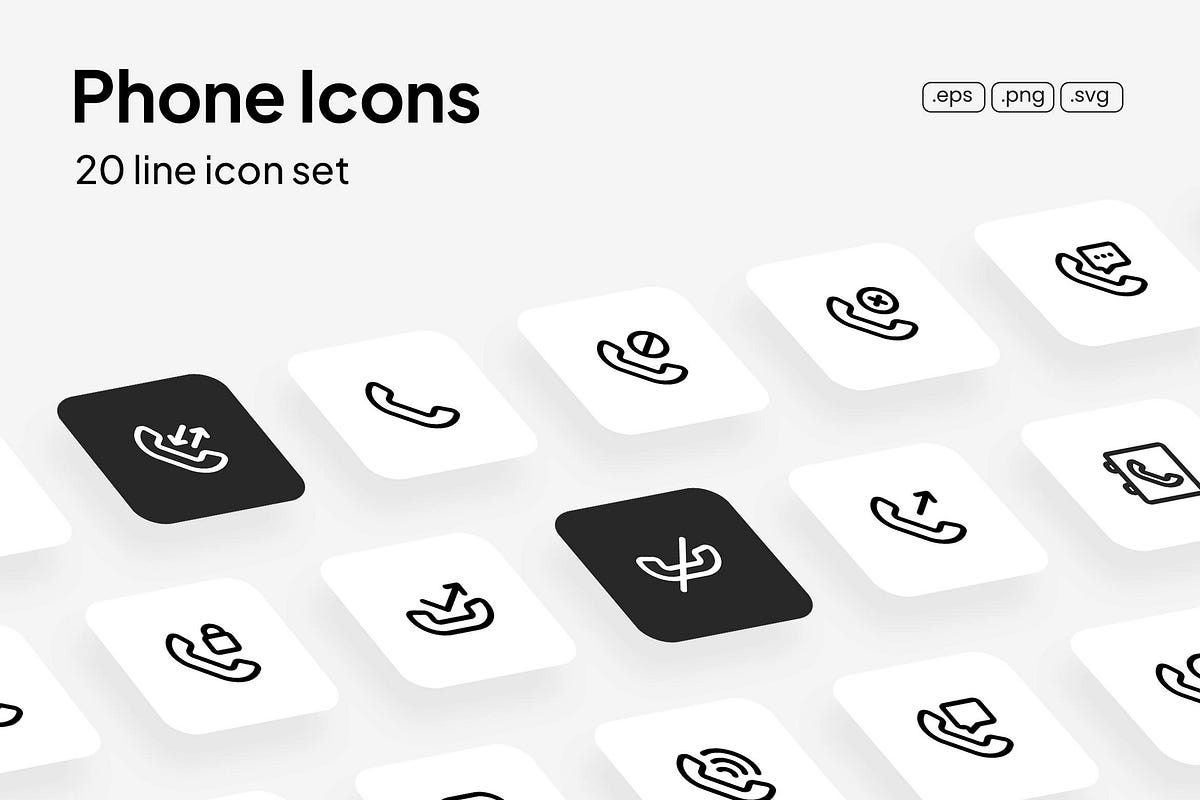 Phone Icons (Icons) | by Neonnebula | Medium