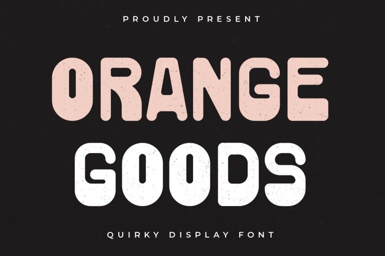 Orange Goods Font | by kaisunnan8 | Aug, 2024 | Medium