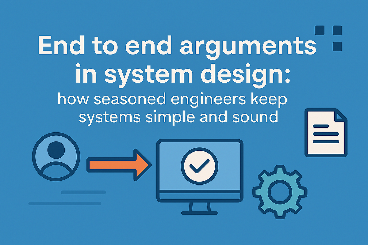 What are end-to-end arguments in system design? | by Marcus Davis | Medium