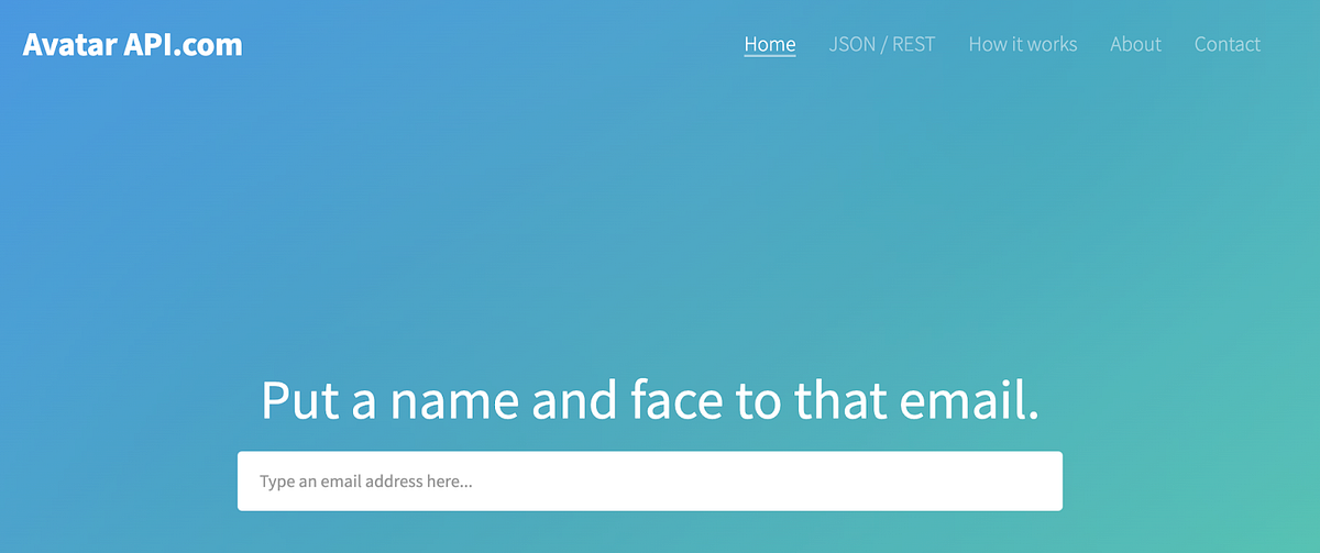Avatar API : See the face behind an email account | by Sam Steers | Medium
