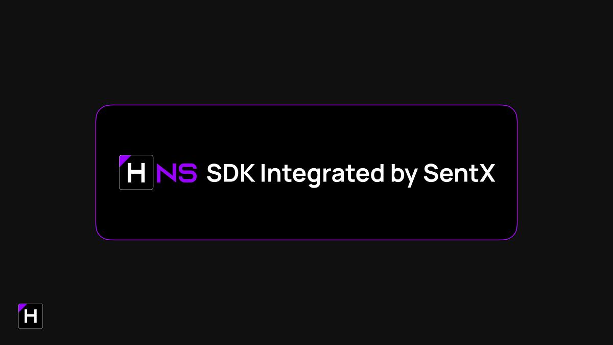 HNS SDK Integrated by SentX. The SentX NFT marketplace, one of the ...