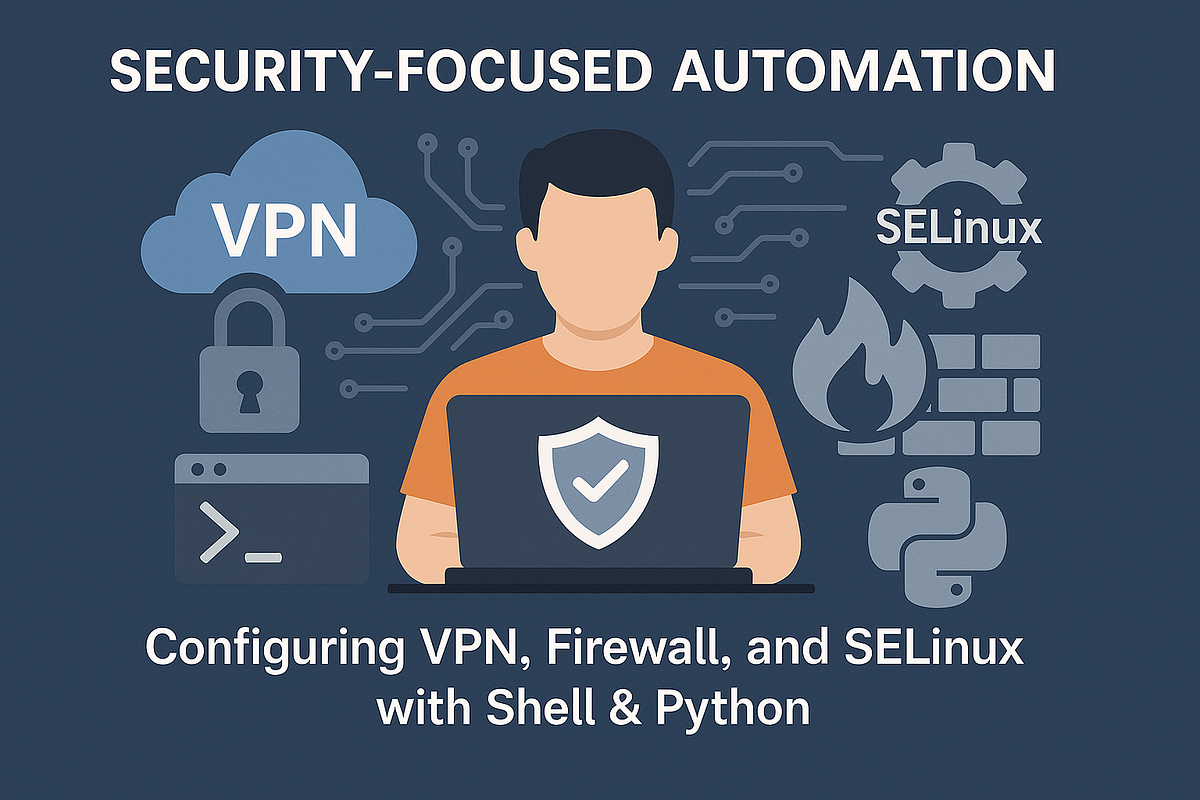 Security-Focused Automation: Configuring VPN, Firewall, and SELinux (Shell & Python) | by Eren ...