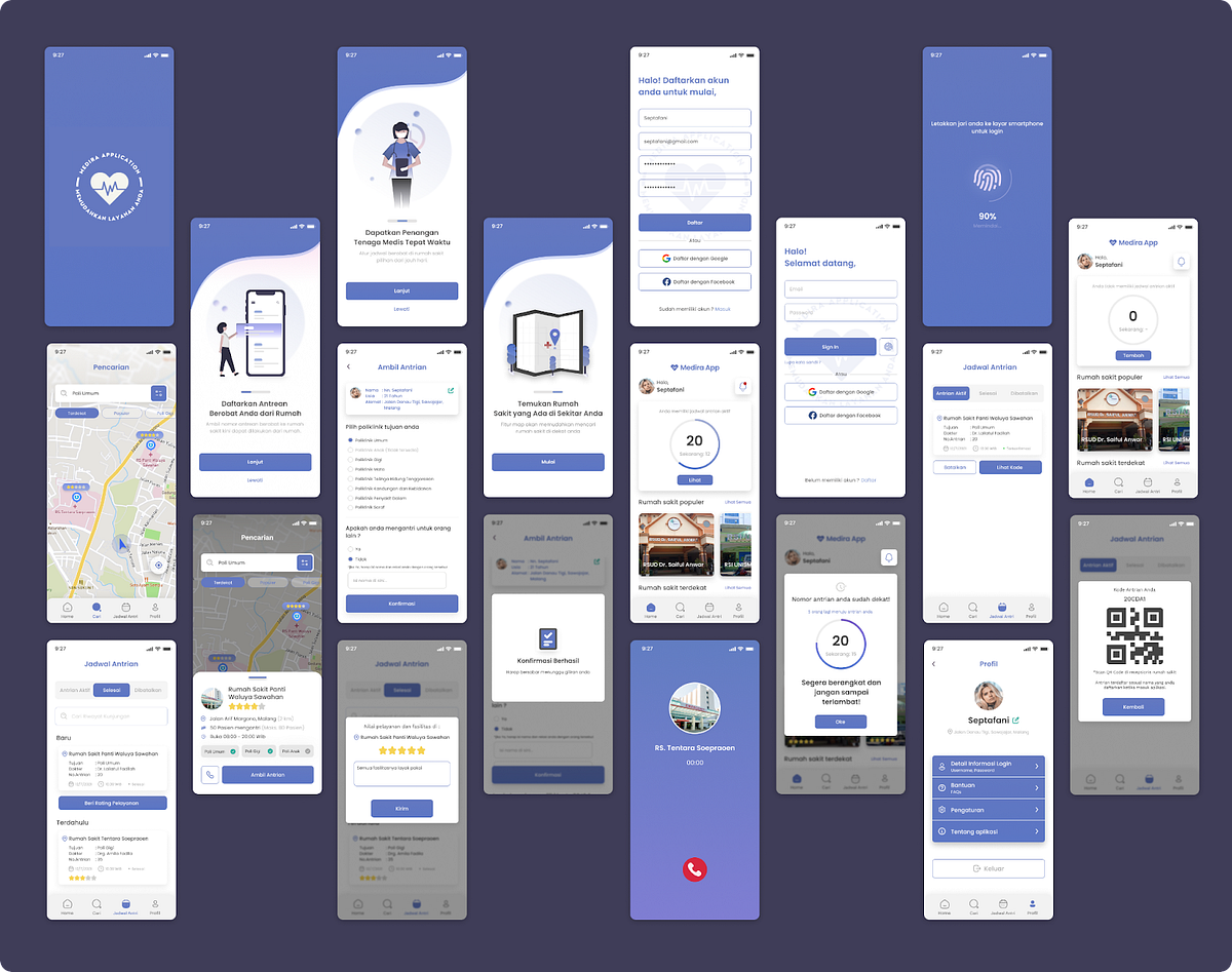 UI/UX Study Case of Hospital Queue Mobile App Called “Medira App” | by ...