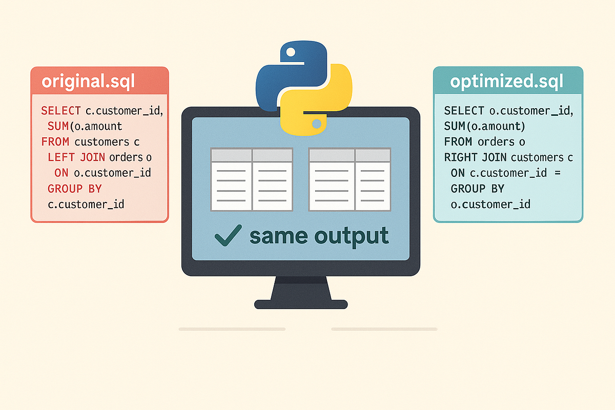 Validating SQL Query Equivalence with Python & GenAI | by Jaco van der ...
