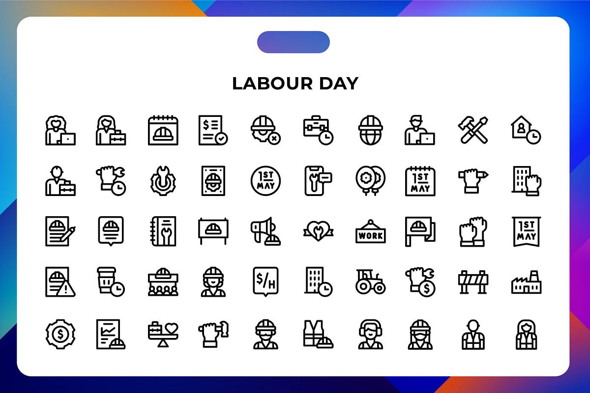 Labour Day Icons | by PixelCrafters | Oct, 2024 | Medium