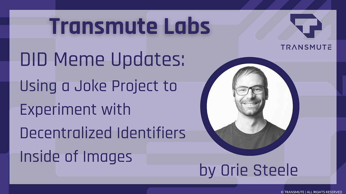 DID MEME. DID Meme Updates: Using a Joke Project… | by Orie Steele ...