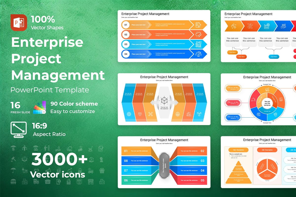 Enterprise Project Management PowerPoint Template | by Cybercrescent ...