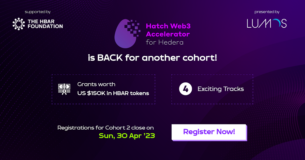 📣Hatch Web3 Accelerator for Hedera is back; Up to US $150k HBAR tokens ...