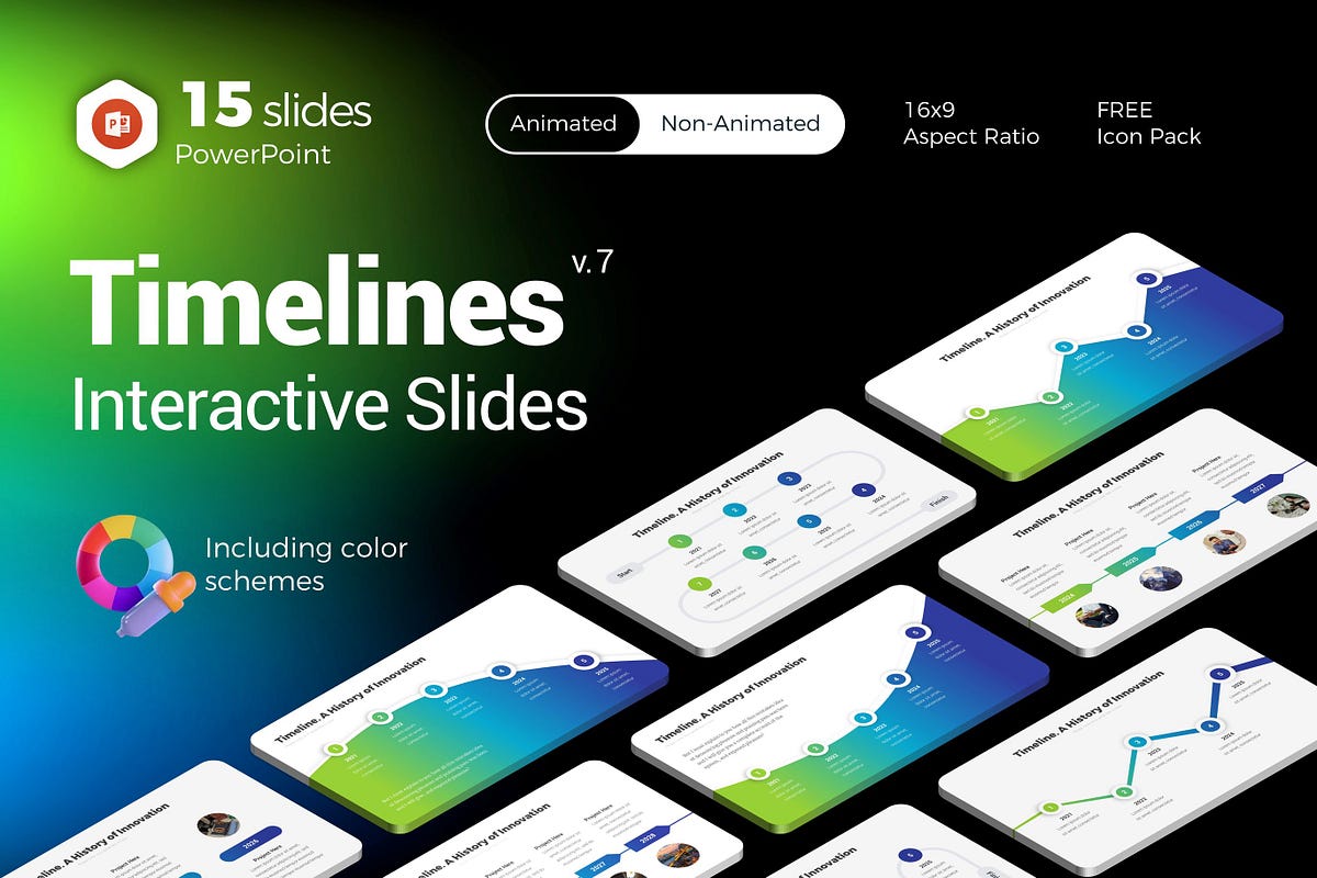 Timeline Interactive Infographics PowerPoint | by Lumenlotus | Aug ...