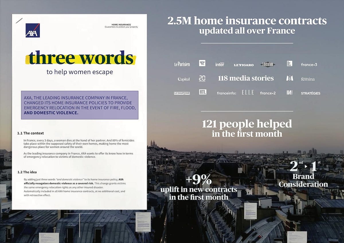 Three Words That Did the Work: Why AXA’s Campaign Hit Home | by Nnamdi ...