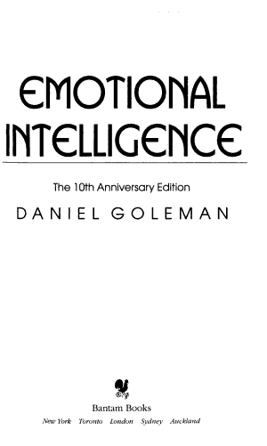 PDF/ePub Emotional Intelligence: Why It Can Matter More Than IQ By Daniel Goleman - Yoshi ...