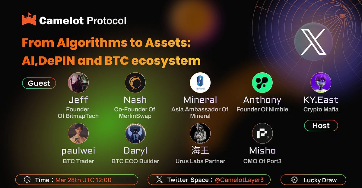 Navigating the Crypto Cosmos: AI, DePIN, and the BTC Ecosystem Unite | by Camelot Protocol | Medium