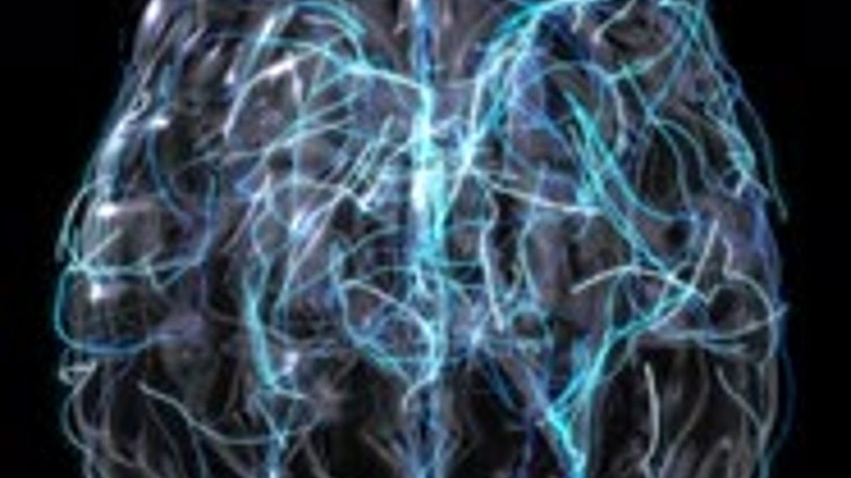 3D Human Brain with Moving Neuron Signals Reading Neural Signals ...