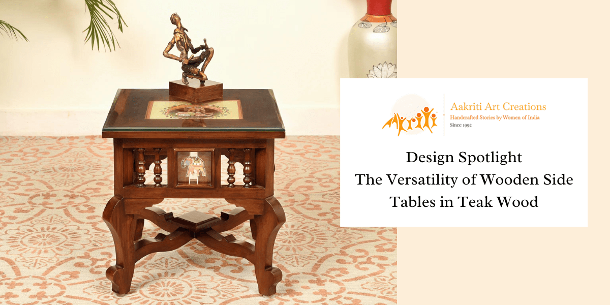 Design Spotlight: The Versatility Of Wooden Side Tables In Teak Wood | by Aakriti Art Creations ...