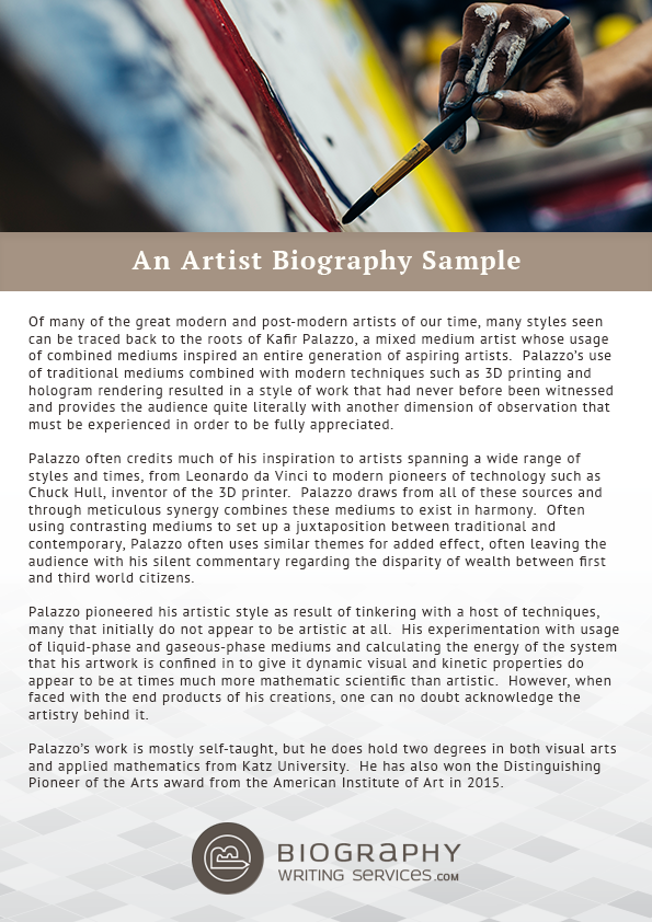 How to Write Artist Biography | by Raisa Alom | Jun, 2024 | Medium