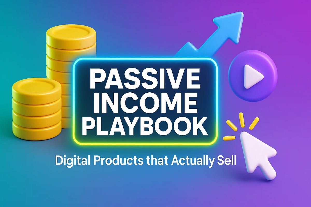 Passive Income Playbook: Digital Products that Actually Sell | by Tera Byte 26 | Write A ...