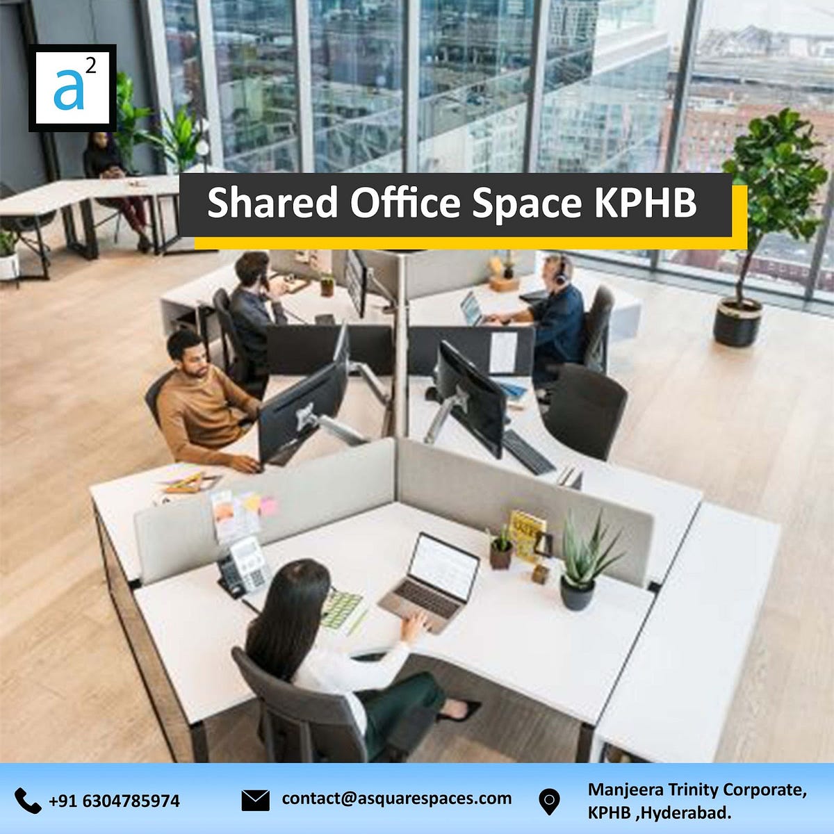 Shared Office Space KPHB — A Square Co-Working Spaces | by Skyweb | Jul ...