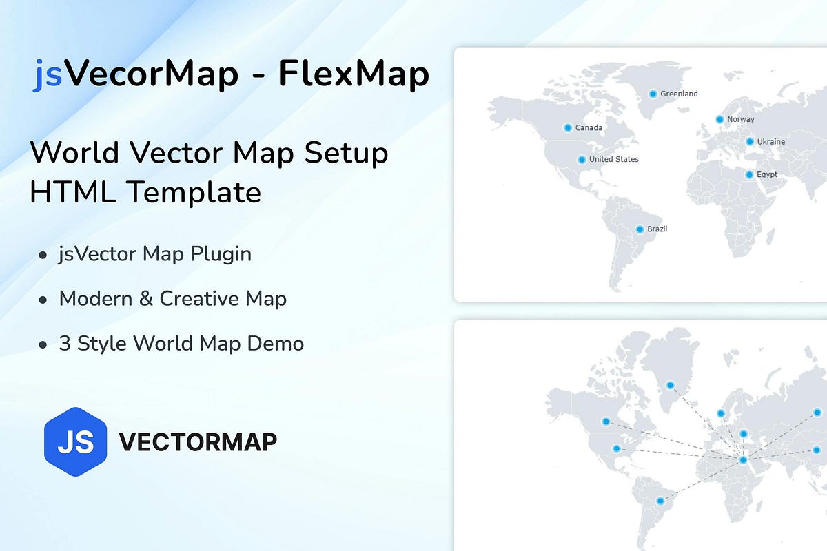 jsVectorMap World Vector Map Setup — FlexMap | by Echoedge | Jul, 2024 | Medium