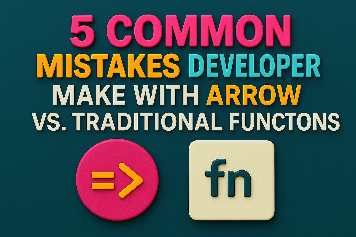 5 Common Mistakes Developers Make with Arrow vs. Traditional Functions | by CodeByUmar | Sep ...