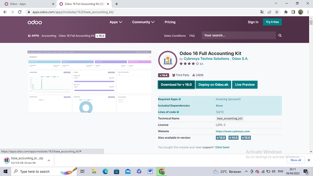 Odoo 16 Install modul extra accounting dan create vendor pembayaran full | by AMALIA RAHMA IMANI ...