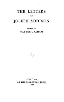 Top 13 Joseph Addison Books | by Courtney Carlson | Jul, 2024 | Medium
