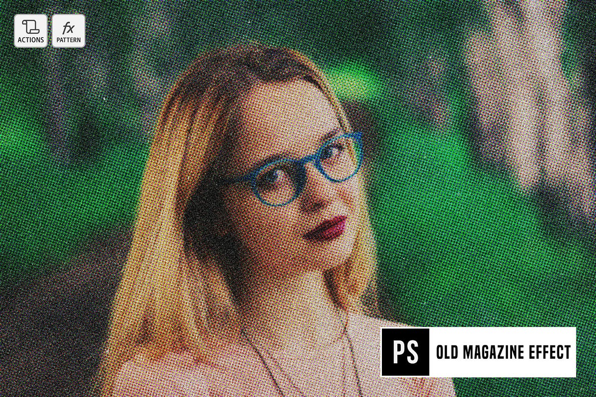 Old Magazine Effect (Actions and Presets Add-ons) | by Prismpalette ...