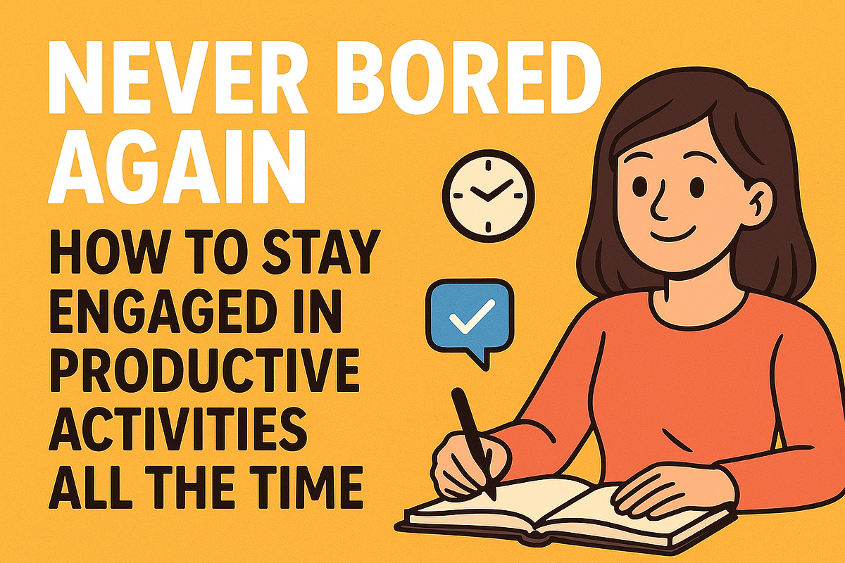 How to Keep Yourself Engaged in Productive Activities All the Time | by ...