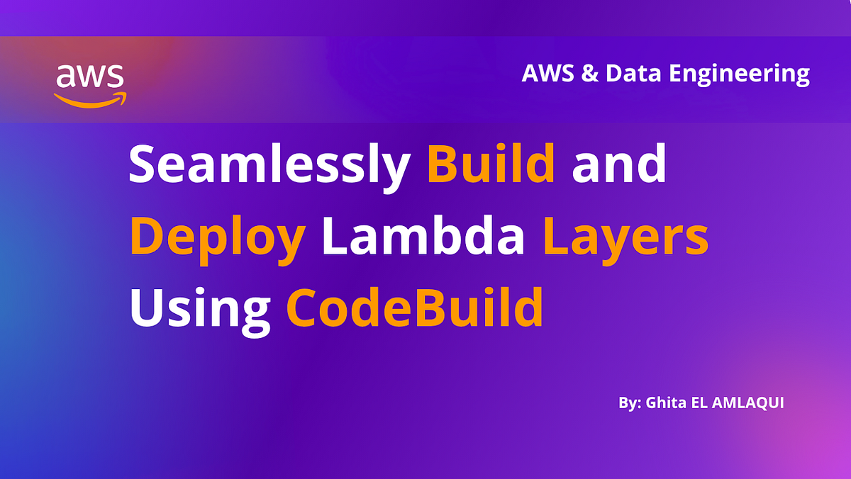 Seamlessly Build And Deploy Lambda Layers Using Codebuild By Ghita El Amlaqui Aws In Plain