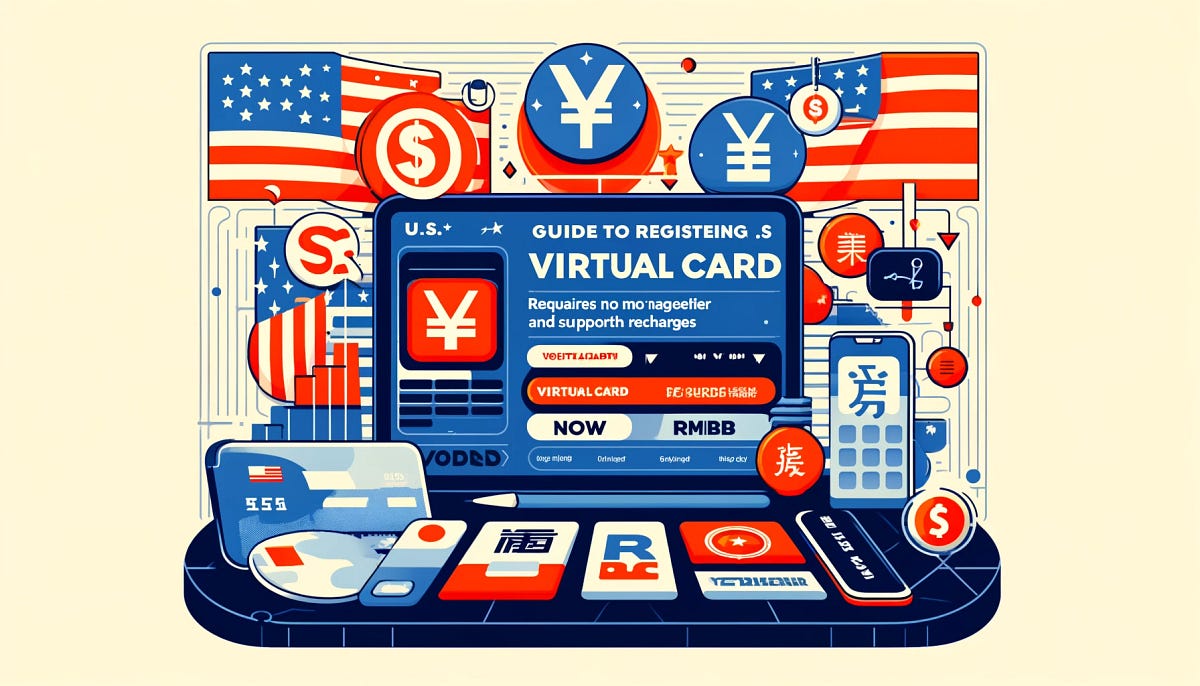 2024年无需管理月费，支持人民币充值的美国虚拟卡平台注册指南 - Peter Smith - Medium
