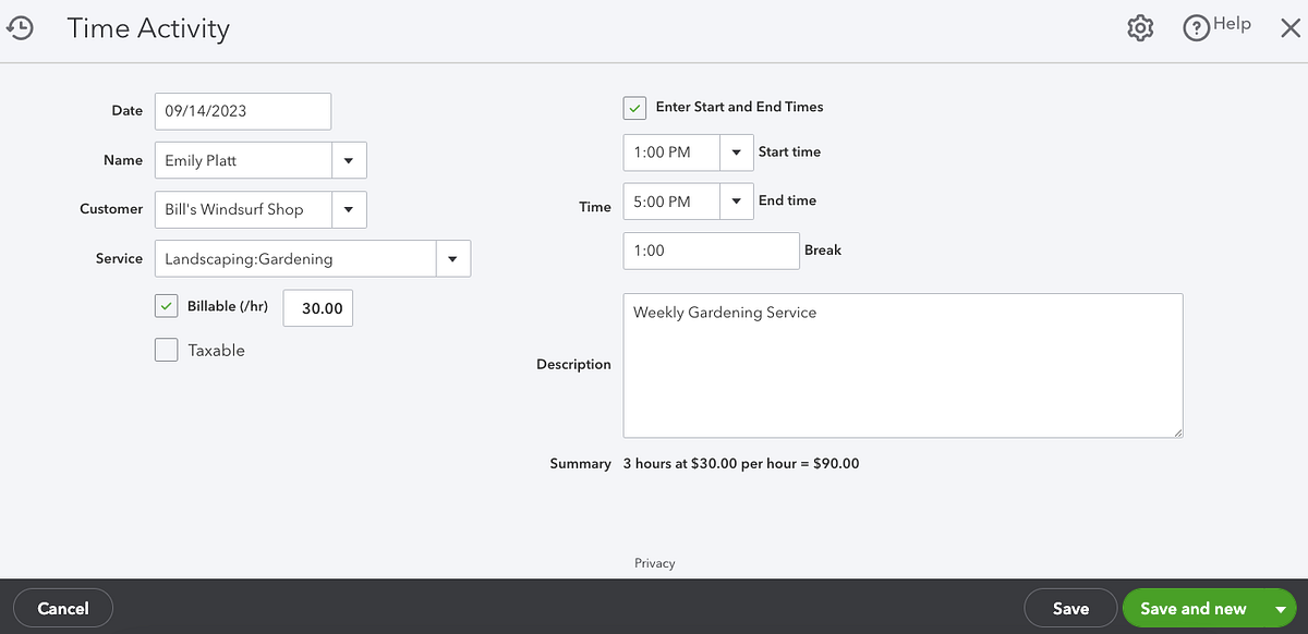How to Enter Single Time Activity Timesheets in QuickBooks Online | by ...