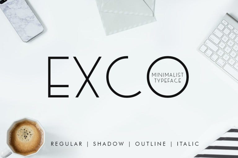 Exco Font Free Download - Kaitooon - Medium