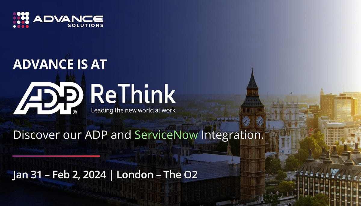 ADVANCE is attending ADP ReThink 2024 in London | Blog | Medium