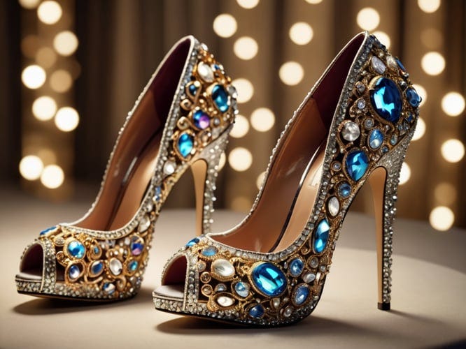 Jeweled Heels | by Claire Velocity | Medium