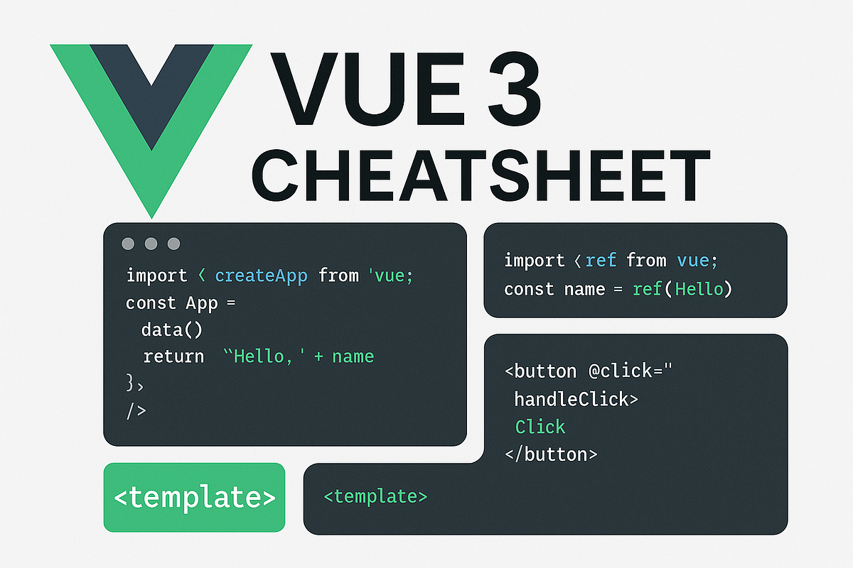 Vue Cheat Sheet. Core Concepts | by Selvam AP | Jun, 2025 | Medium